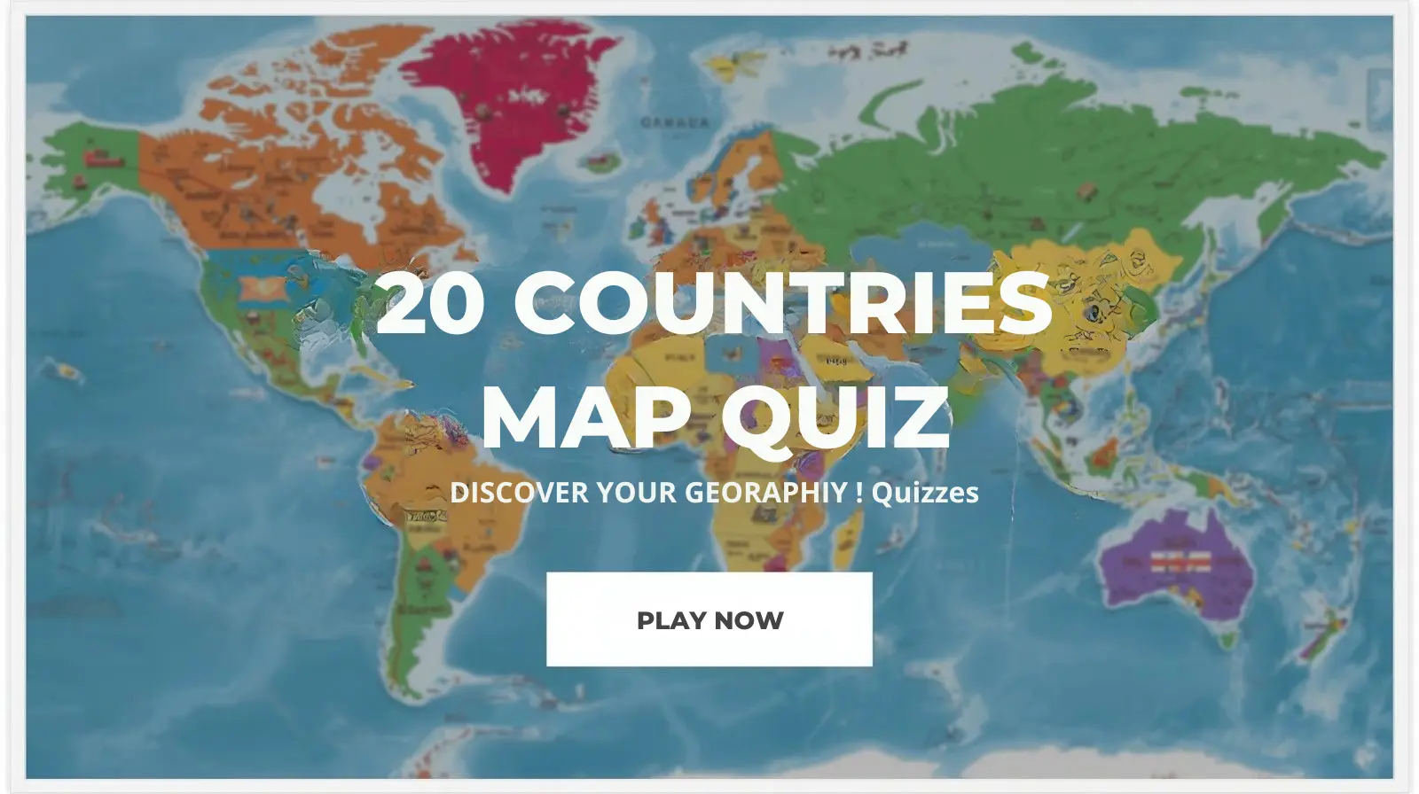 20 Countries Map Quiz: Guess he Country from Map Question
