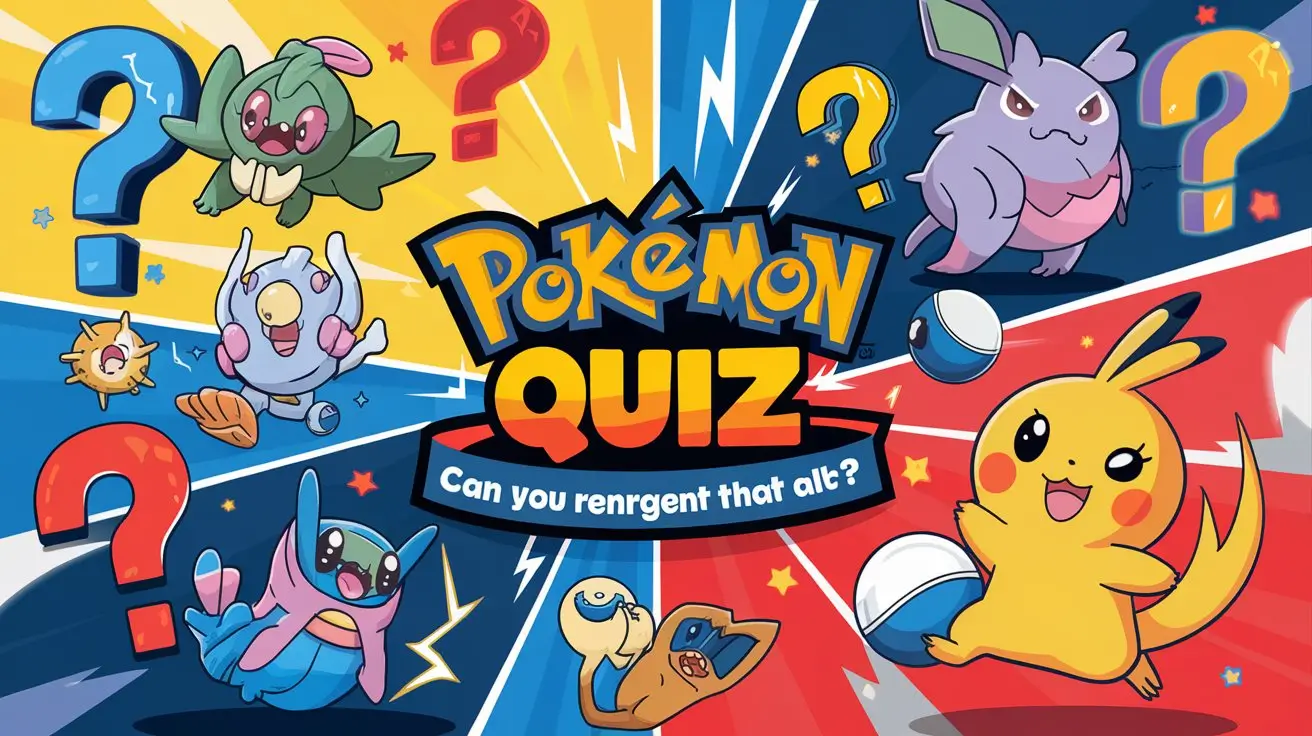 20 Pokemon Quiz General Knowledge (Guess Every Pokemon)