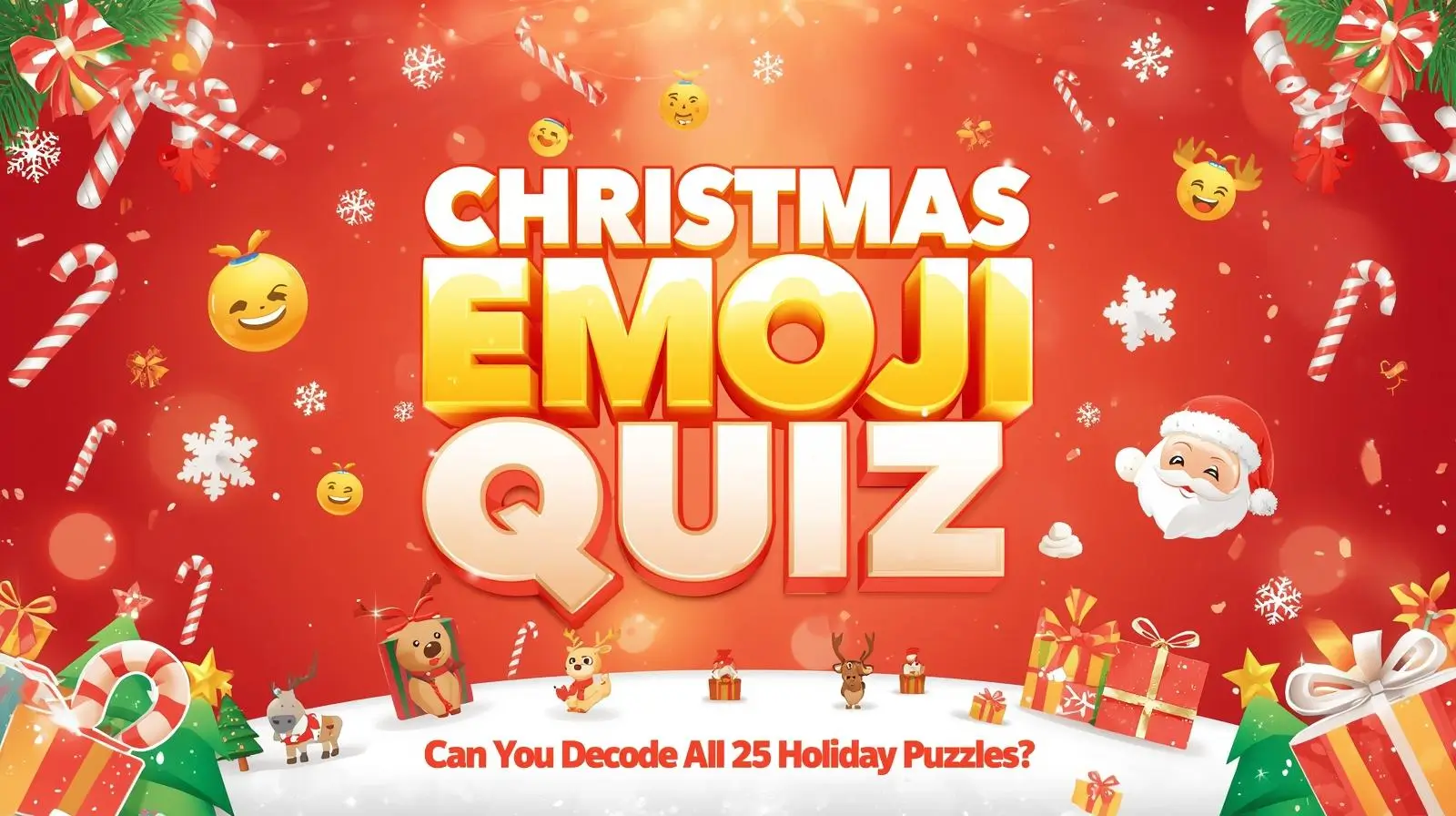 Christmas Emoji Quiz : Can You Decode All 25 Holiday