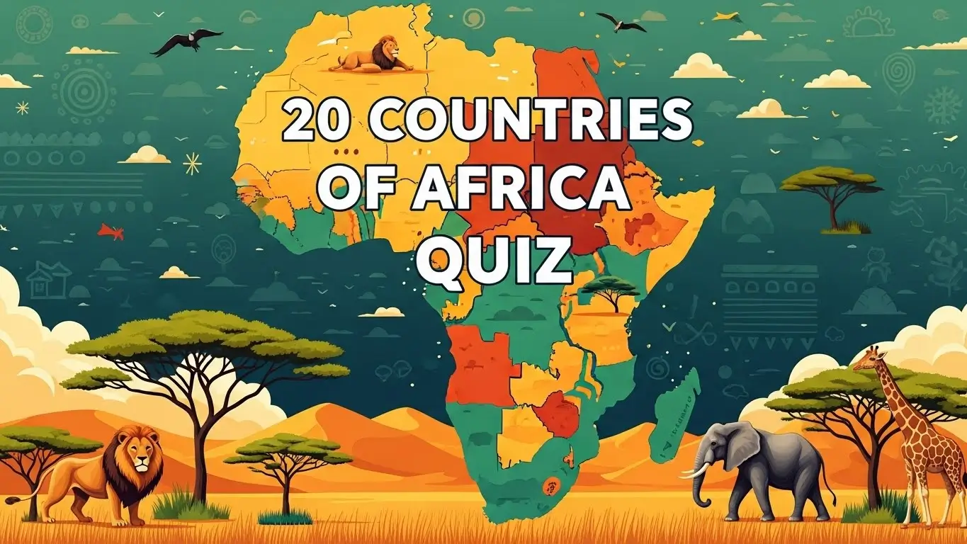 20 African Countries Quiz Questions Games with Answers