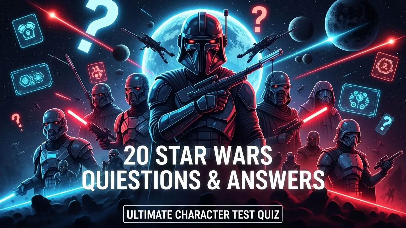 20 Star War Quiz Questions & Answers (Character Test Quiz)